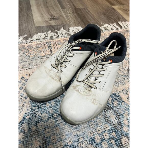 Ecco | Shoes | Ecco Eu 46 Us 2 S3 Gore Tex Gtx White Blue Golf Shoe ...